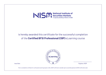 Certified BFSI Professional (CBP) I & II
