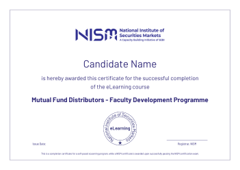 Mutual Fund Distributors - Faculty Development Programme